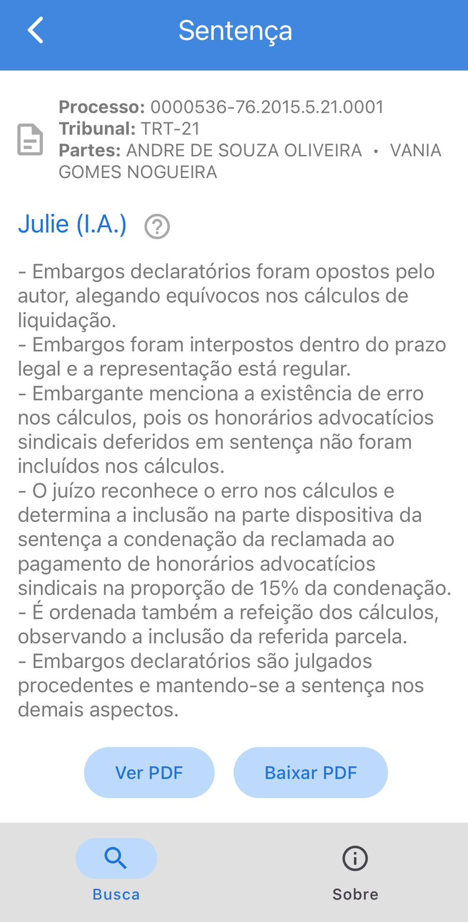 Aplicativo Data Lawyer